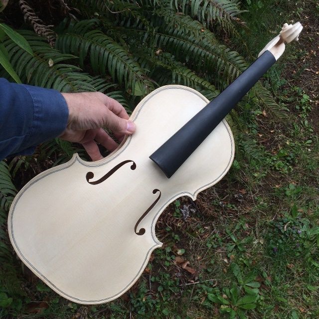 Final woodwork on 5-str. 16-1/2" Viola | Five String Fiddles